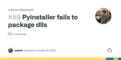 Pyinstaller Fails To Package Dlls Issue 59 Matham Ffpyplayer GitHub