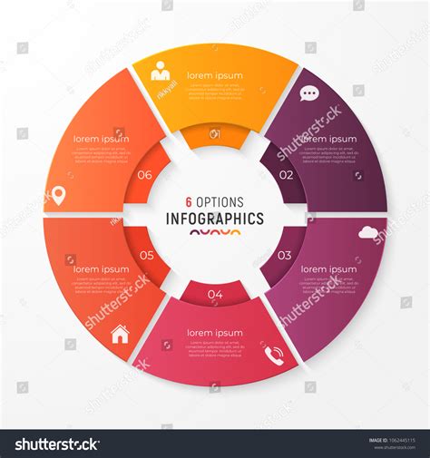 Circle Chart Template Options Vector Stock Vector Royalty Free Shutterstock