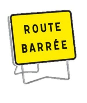 Travaux GSM Route barrée Rumersheim le Haut