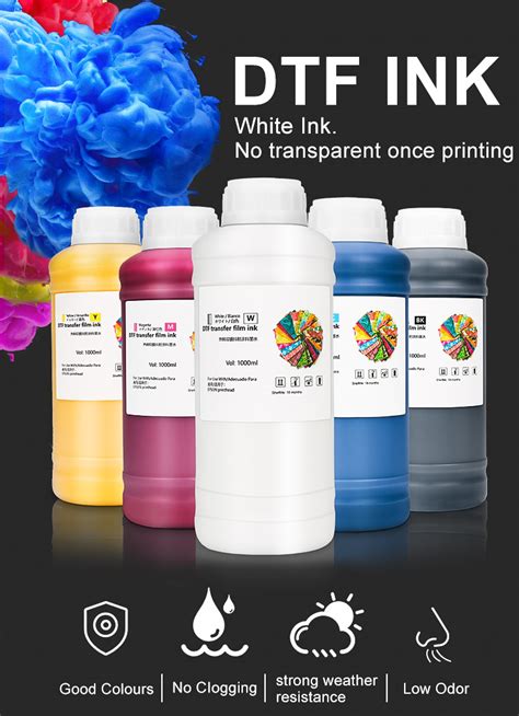 1000ml Dtf Pigment Heat Transfer Pet Film Ink Textile Printing Ink Dtf