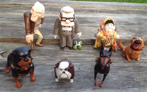 7 Disney Pixar Up Movie Figures Pvc Russell Charles Carl Doug Alpha