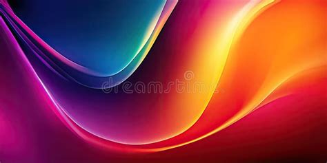 Abstract Dark Background With Vibrant Flowing Waves Colorful Waves Flowing Across A Dark