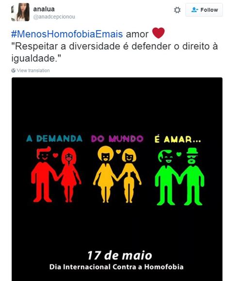17 De Maio Dia Nacional De Combate à Homofobia Daniel Jacarandá