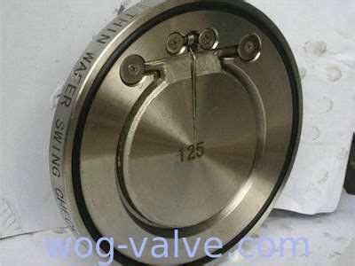 Thin Single Plate Swing Check Valve Wafer Type IN Lb PN Soft Seat CX FLUID PRODUCTS MFG