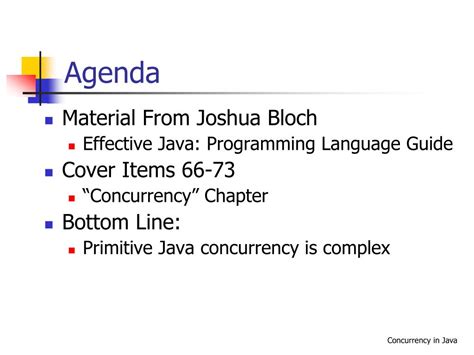 ppt effective java concurrency powerpoint presentation free