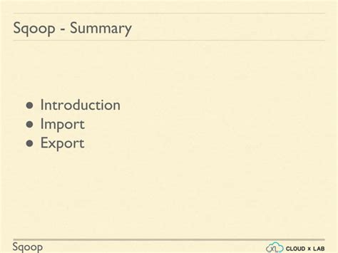 Introduction To Sqoop Big Data Hadoop Spark Tutorial Cloudxlab Ppt