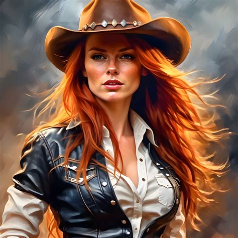 Download Ai Generated Woman Cowgirl Royalty Free Stock Illustration