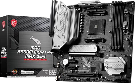 Msi Mag B550m Mortar Max Wifi Gaming Amd Ryzen 5000 Series Am4 Ddr4