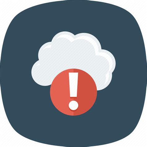 Cloud Error Storage Warning Icon Download On Iconfinder