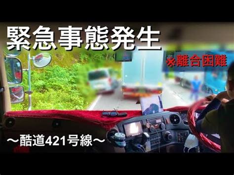 トレーラー酷道421号線緊急事態発生にしても狭すぎる笑 YouTube