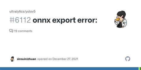 Onnx Export Error · Issue 6112 · Ultralyticsyolov5 · Github