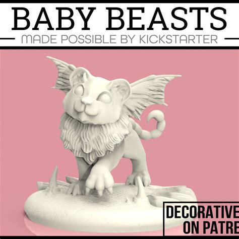 3d Printable Manticore By Mia Kay
