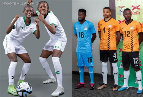 Zambia 2023 24 Kopa Home Away And Third Kits Football Fashion