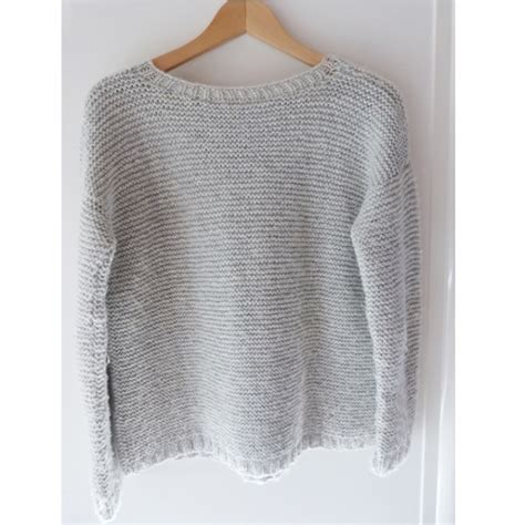 Diy Tricot Pull En Point Mousse Perles And Co