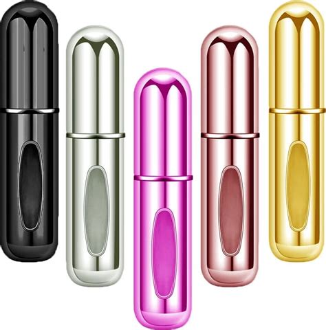 5 Pcs Perfume Travel Spray Bottle 5 Ml Mini Refillable Travel Perfume