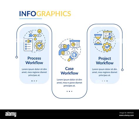 Workflow Different Types Rectangle Infographic Vector Stock Vector Image And Art Alamy