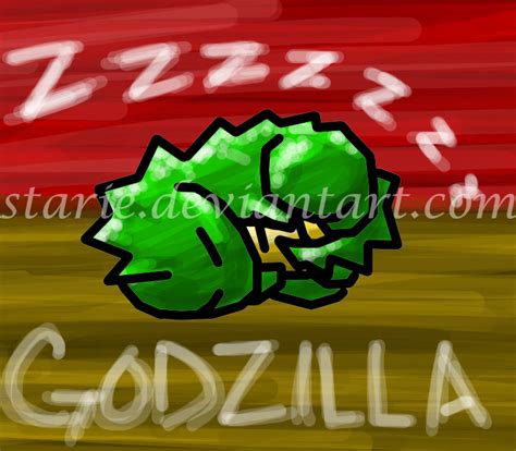 Sleeping Godzilla By Starie On Deviantart