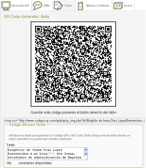 Blogfolio De Ivana Diaz Lopez Generar CÓdigo Qr Actividad N14
