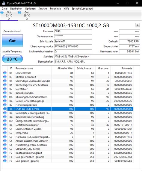 Hdd Mit Crystaldiskinfo Verstehen Computerbase Forum