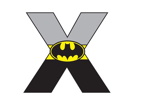 Alfabeto Personalizado Batman Arte Para Toda A Festa