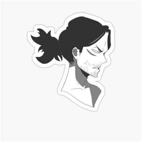 Ponytail Aizawa Sticker By Kattuccino Redbubble