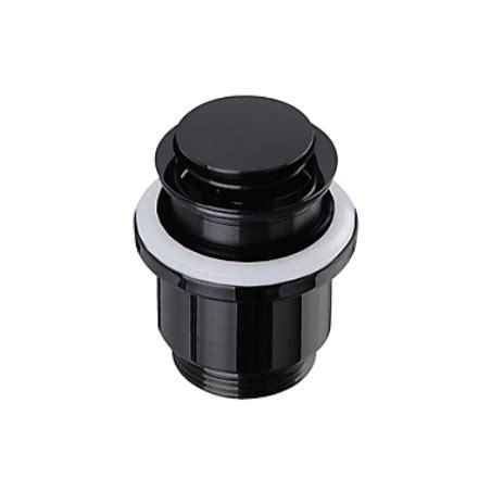 QTOO D Line Bundventil Push Open Poleret Charcoal Sort Kr