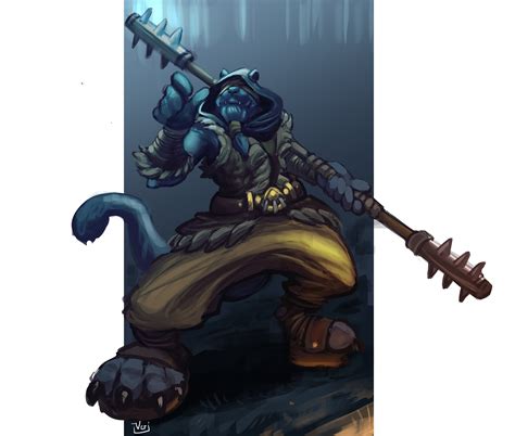 [rf] Shadow The Tabaxi Monk R Characterdrawing