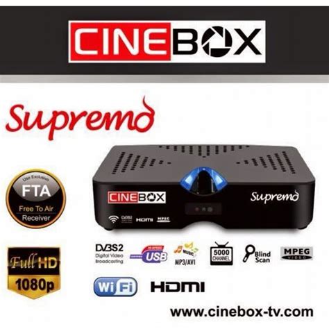 ATUALIZAÇÃO CINEBOX SUPREMO JUNHO 2017 Azamerica SAT Atualização