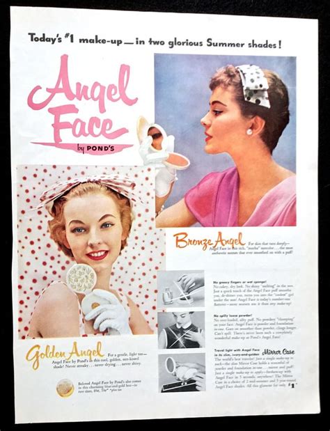 1954 Angel Face Patsy Shally 1 Angel Face Vintage Advertisement Vintage Makeup Ads