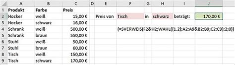 Excel Sverweis Mit Mehreren Suchkriterien Pcs Campus Excel