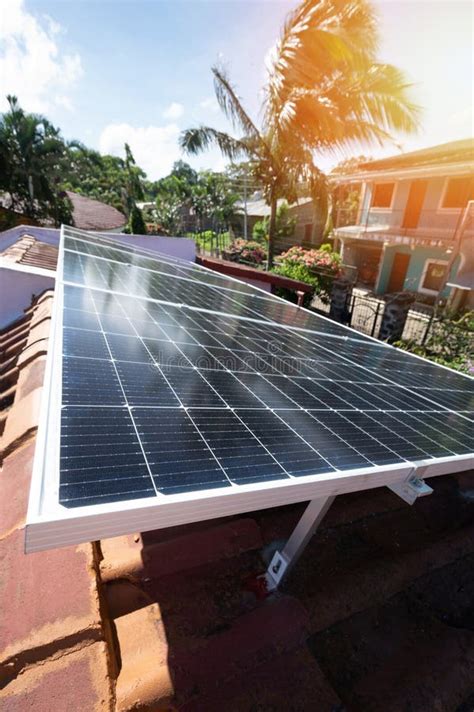 Solar Panel Generator Array Stock Photo Image Of Environmental Plant