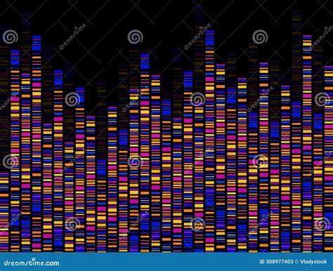 Dna Test Infographic Dna Test Barcoding Genome Map Vector