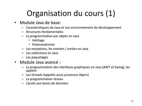 Ppt Programmation Orientée Objet Langage Java Powerpoint Presentation
