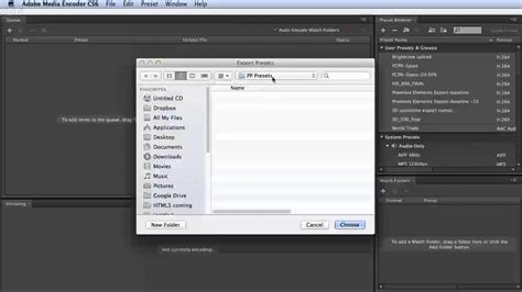 Transferring User Presets From Adobe Media Encoder Cs6 To Ame Cc Youtube