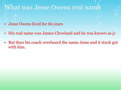 Ppt Jesse Owens Life By Aaron Georgia Muminah Powerpoint