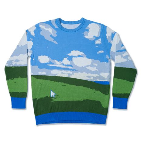 微软为2023年假期季推出新款windows丑毛衣 以xp蓝天草地为主题 Windows Cnbeta Com