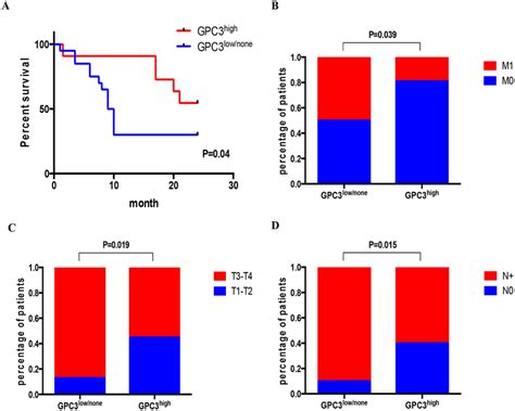 Low Gpc3 Expression Correlates With Metastasis And Poor Survival