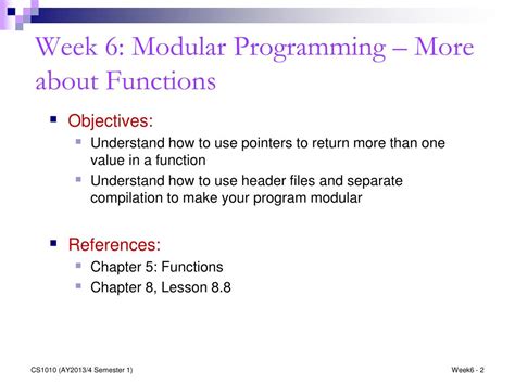 Ppt Cs1010 Programming Methodology Compnussg~cs1010 Powerpoint