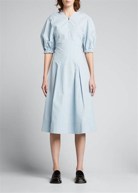 Proenza Schouler White Label Ribbed Bi Color Sleeveless Dress