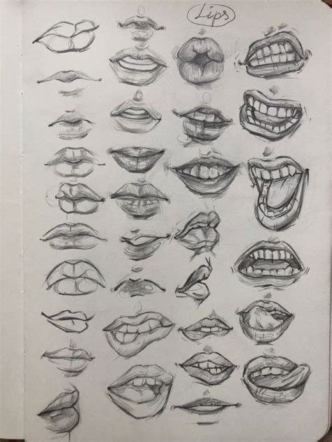 Pin By Brindhaariel On Draw Drawing Techniques Lips Drawing Easy