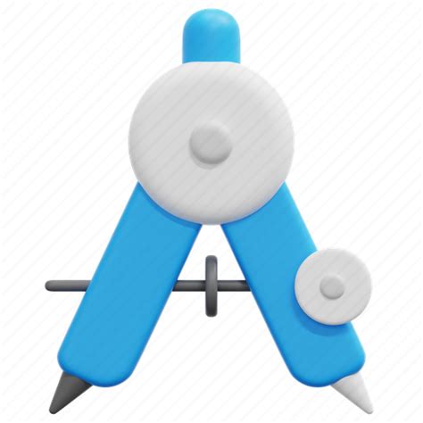 Compass Architect Drawing Designer Draft Draw Education 3d Illustration Download On