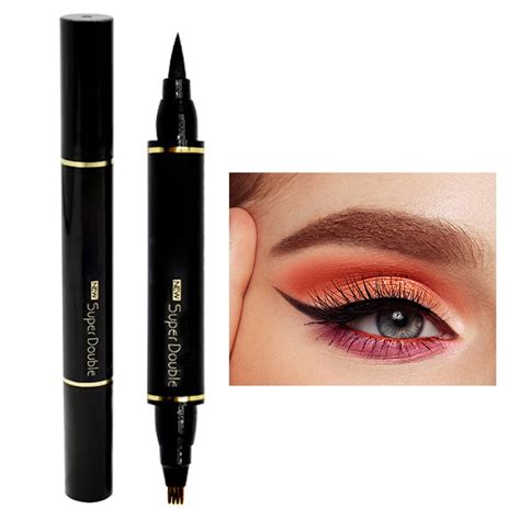 Izzzhh Double Headed Eyebrow Pencil Eyeliner Waterproof Sweat Proof