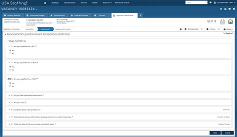 Viewing Applicant Assessment Information For Multiple Series In An
