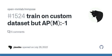 Train On Custom Dataset But AP M 1 Issue 1524 Open Mmlab Mmpose