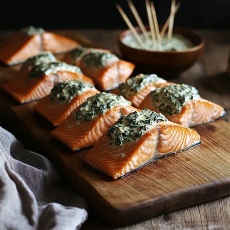 Blackened Salmon Stuffed With Spinach And Parmesan Naomis Recipes