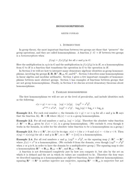 homomorphism pdf integer group mathematics