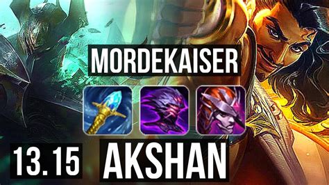 Morde Vs Akshan Top 8 Solo Kills Legendary 1534 300 Games
