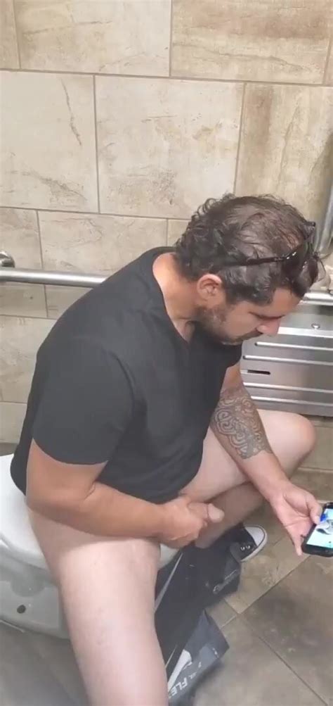 Gay Masturbation In Toilet