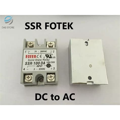 Jual SSR Solid State Relay DC To AC FOTEK Single Phase SSR 20DA 25DA 30DA 40DA Shopee Indonesia