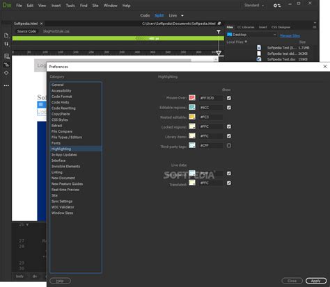 Adobe Dreamweaver Download Softpedia